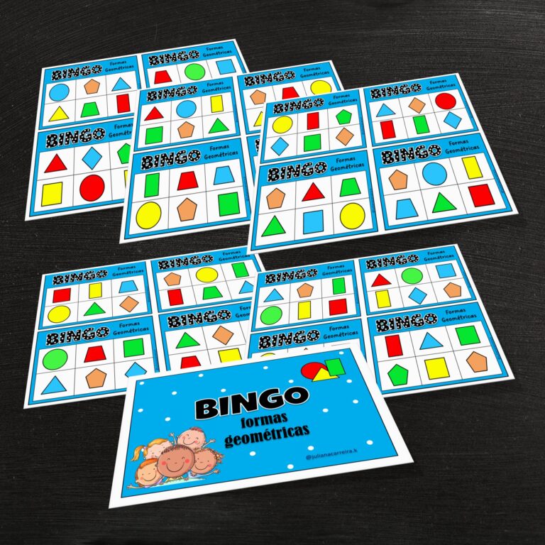 Bingo Formas Geométricas – Pedagogia aqui em casa – Juliana Carreira