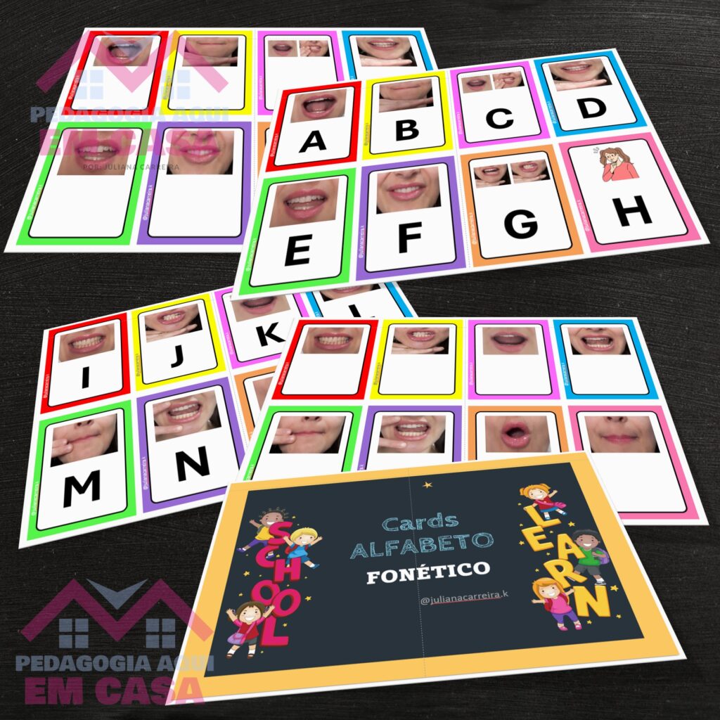 Cards Alfabeto Fonético – Pedagogia aqui em casa – Juliana Carreira
