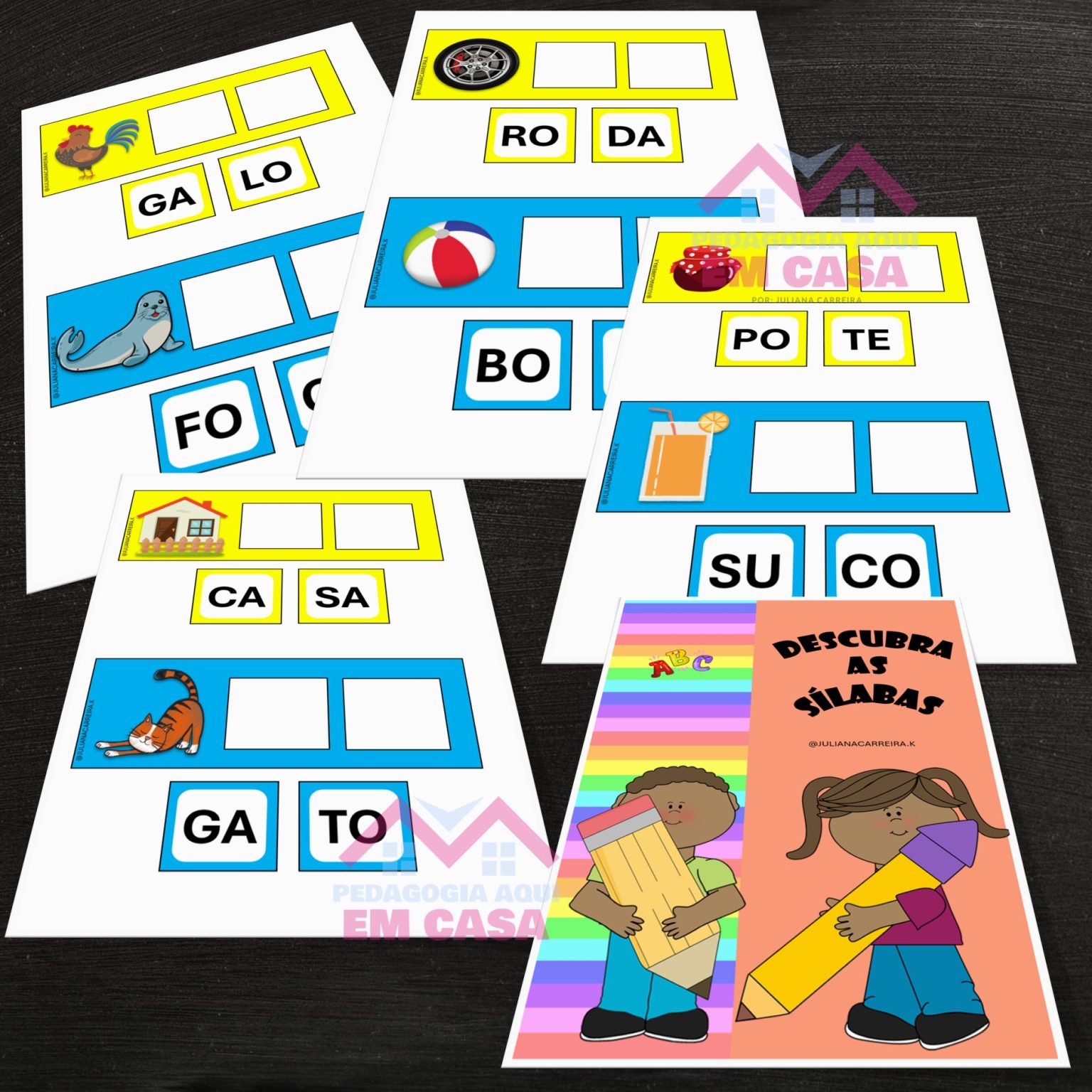 Descubra as Sílabas – Pedagogia aqui em casa – Juliana Carreira