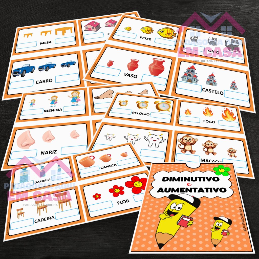Diminutivo e Aumentativo – Pedagogia aqui em casa – Juliana Carreira