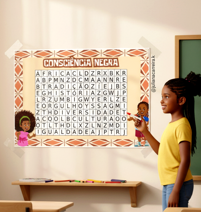 Painel Consciência Negra – Caça-Palavras – Pedagogia aqui em casa ...